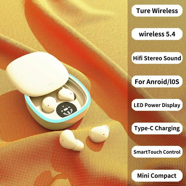 Новые ультракомпактные миниатюрные беспроводные Bluetooth-наушники MINI13-N, внутриканальные наушники для сна, с шумоподавлением, для игр и звонков.