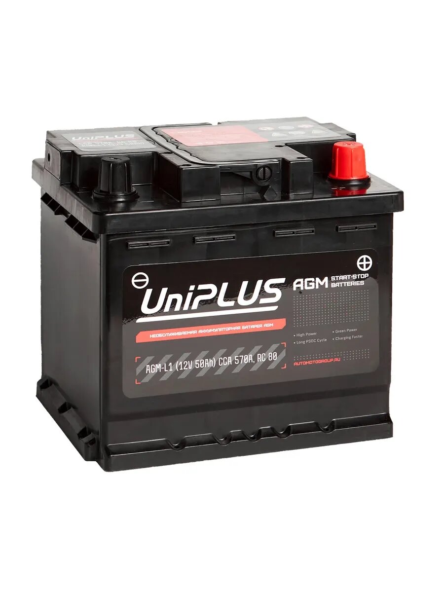 Аккумулятор Leoch UniPLUS AGM 50R 12V 50Ач обр. пол.