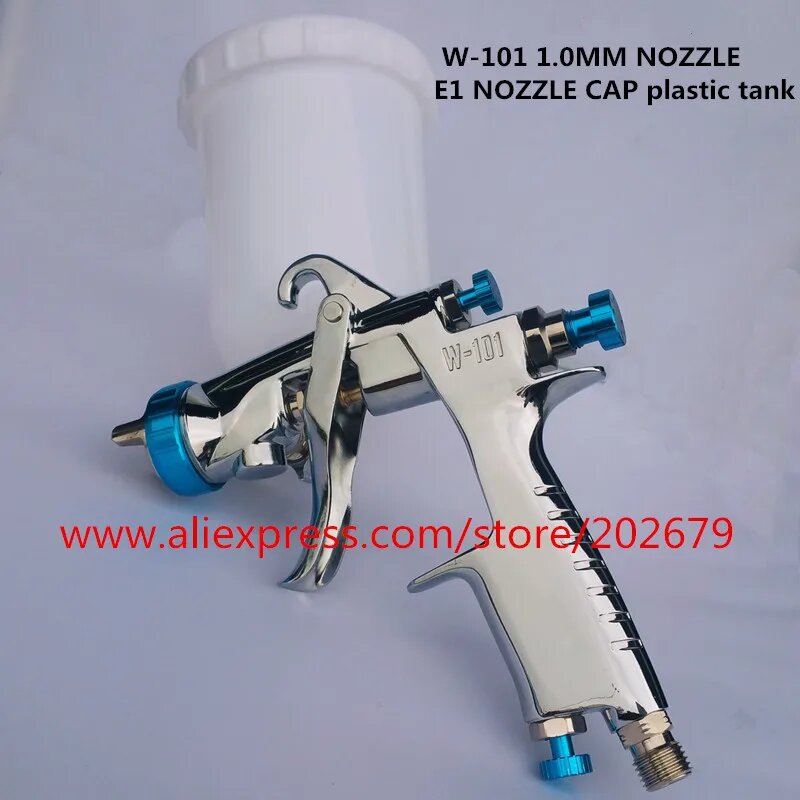 Краскопульт NTOOLS W-101 101G palstic tank