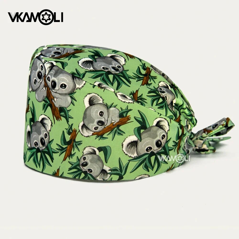 Хирургическая шапка с коалами, цвет hat
