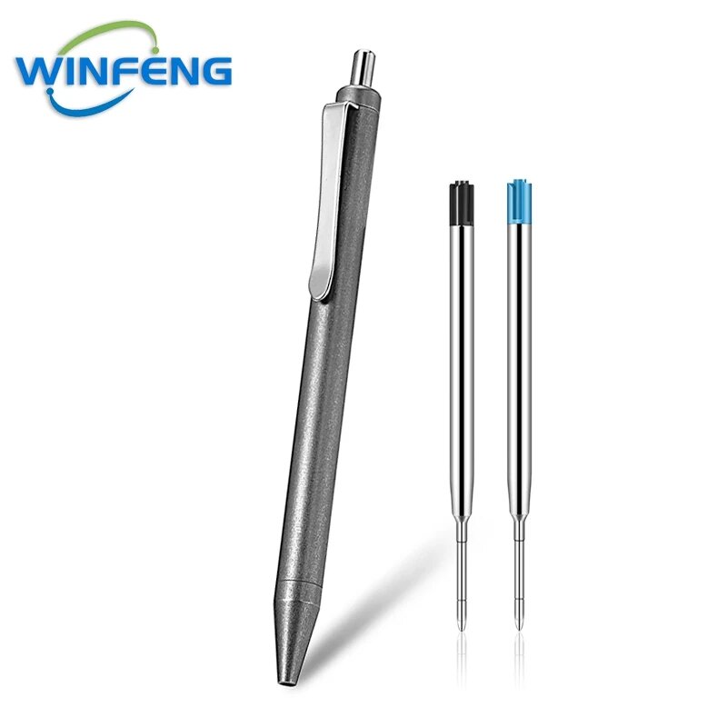 Тактическая ручка LISM Tactical Pen из титанового сплава Stone Wash Refills