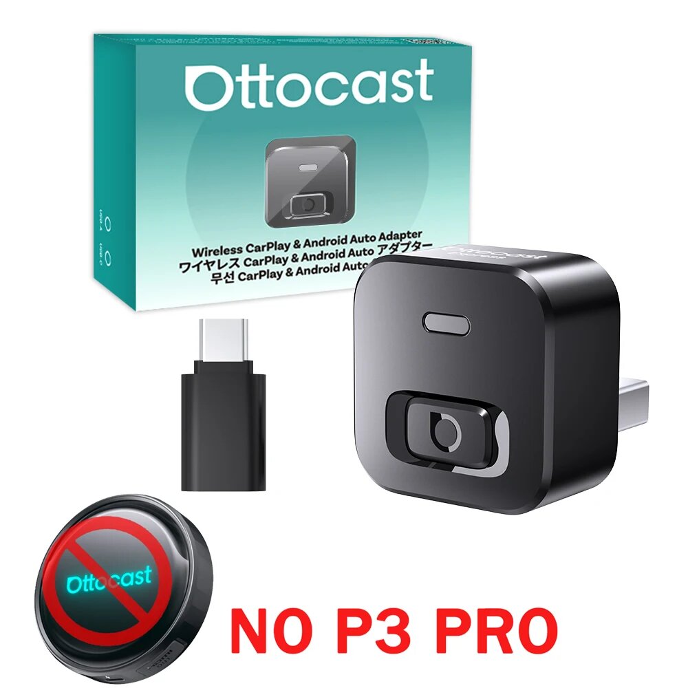 Ottocast Wireless CarPlay Android Auto адаптер Mini adapter