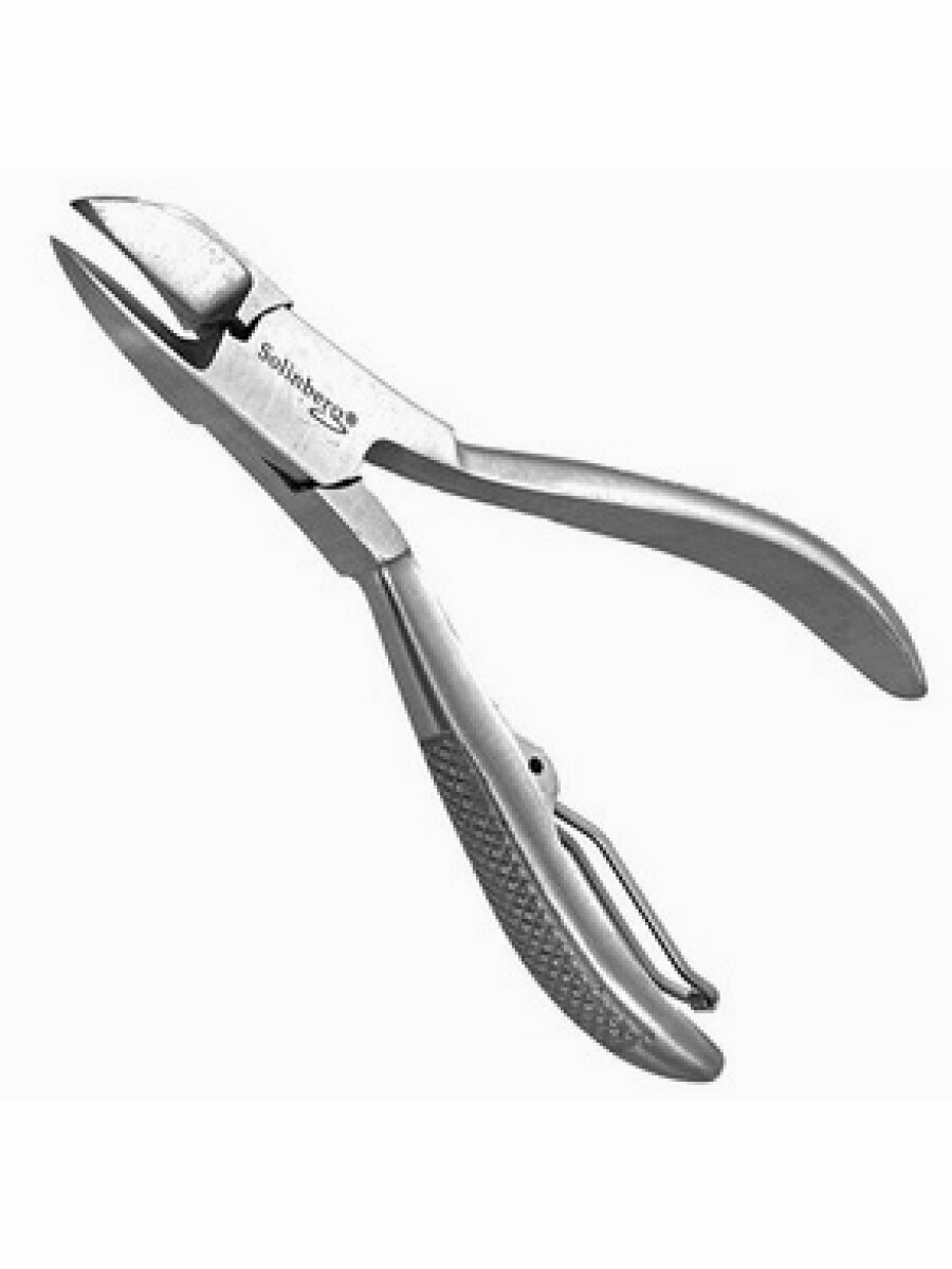 Solinberg Кусачки педикюрные для ногтей / Classic Line 221a-34010/2з, матовые, одинарная пружина, ручная заточка, 17 мм