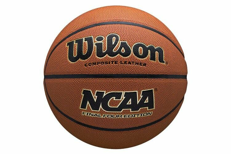 Баскетбольный мяч унисекс Wilson WTB1233IB07CN коричневый, размер 7, NCAA, PU, для тренировок и соревнований