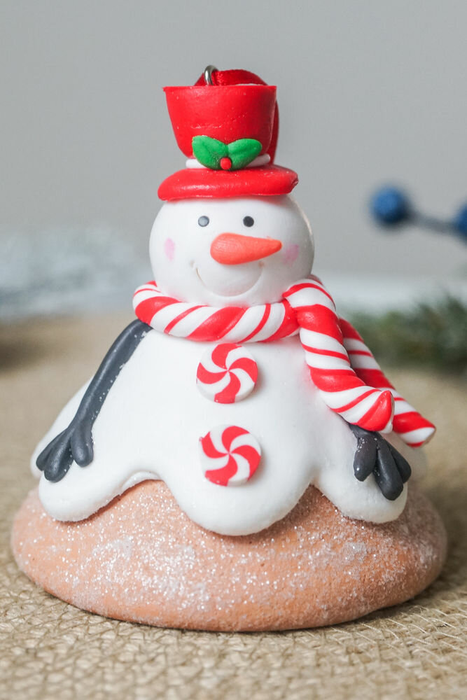 Ёлочное украшение снеговик ууно, полистоун, 8 см, Koopman International CAA720240-6