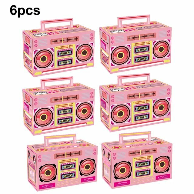 Декоративный венок в стиле музыкальных компакт-дисков, подвесное украшение в виде спирали из компакт-дисков, воздушный шар в виде музыкальной ноты, украшение для вечеринки в стиле диско 90-х годов.