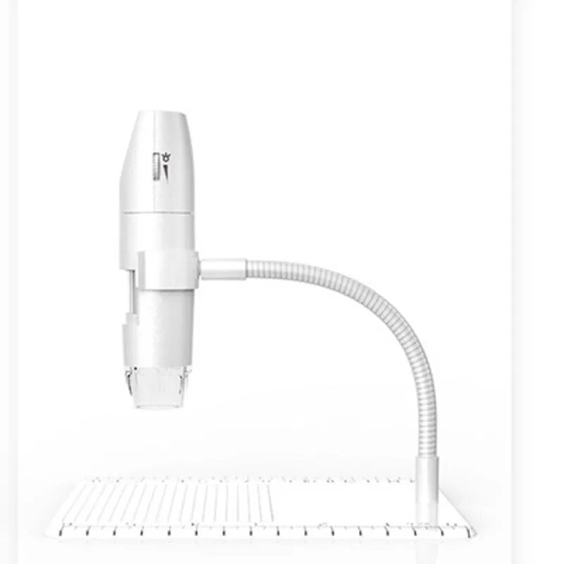 Цифровой микроскоп для пайки, портативный, белый цвет, с регулируемым кронштейном, для ремонта электроники