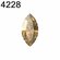 Хрустальные бусины Xilion Navette 6x3mm (2 piece), Crystal 001 GSHA F