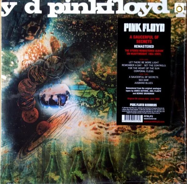 Pink Floyd - A Saucerful Of Secrets (Remastered) Виниловая пластинка, Зарубежный классический рок, 2021 год, стандартное издание