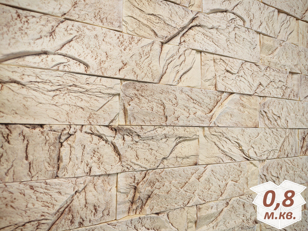 Декоративный камень Русский Камень Уральский скол Миндаль, 0,8 м. кв.