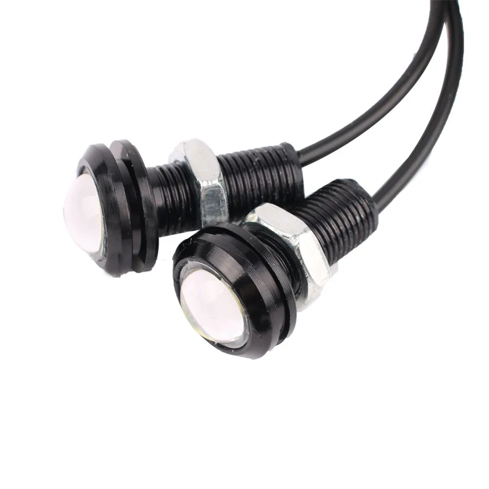 1 шт. мотоциклетные супер яркие светодиодные фары Eagle Eye, дневные Черный, Red, Black shell