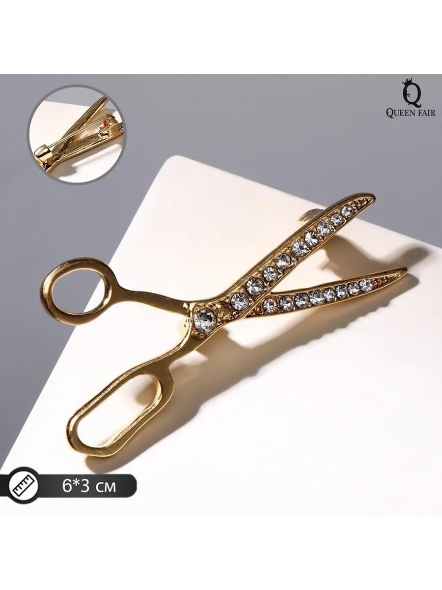 Брошь, стразы