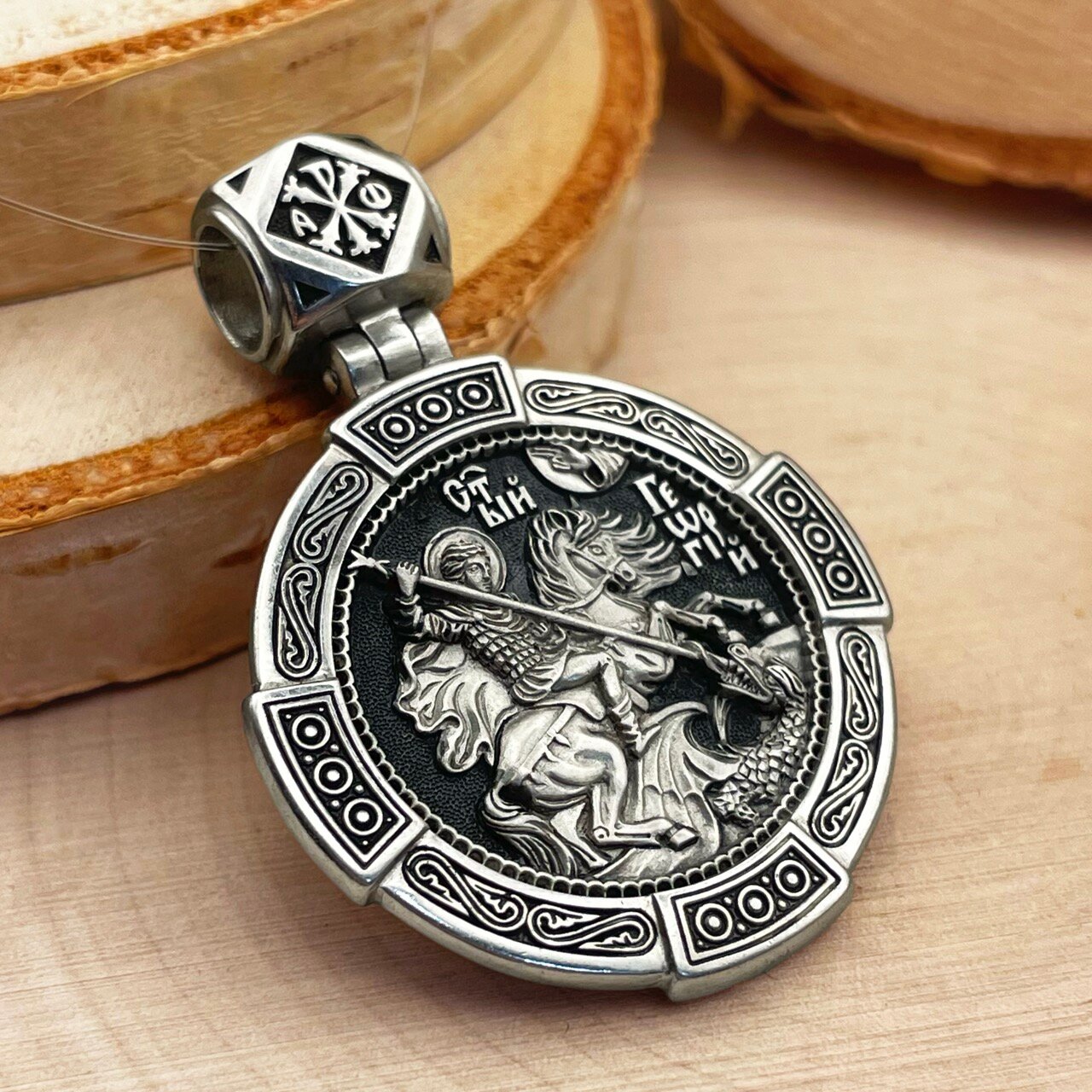 Подвеска, серебро, 925 проба, серебрение