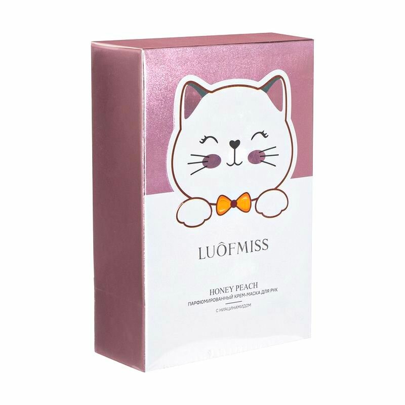 Парфюмированный крем-маска для рук Медовый персик, LUOFMISS, 80 г