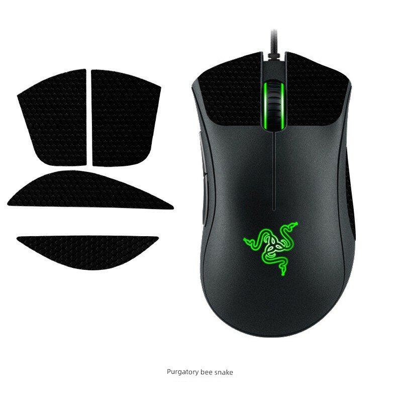 Противоскользящие наклейки Poison Viper v2pro подходят для боковых накладок мышей серии Razer Viper, а также для