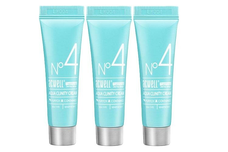 Acwell N4 Увлажняющий крем для лица унисекс, освежающий контроль себума, 10ml*3