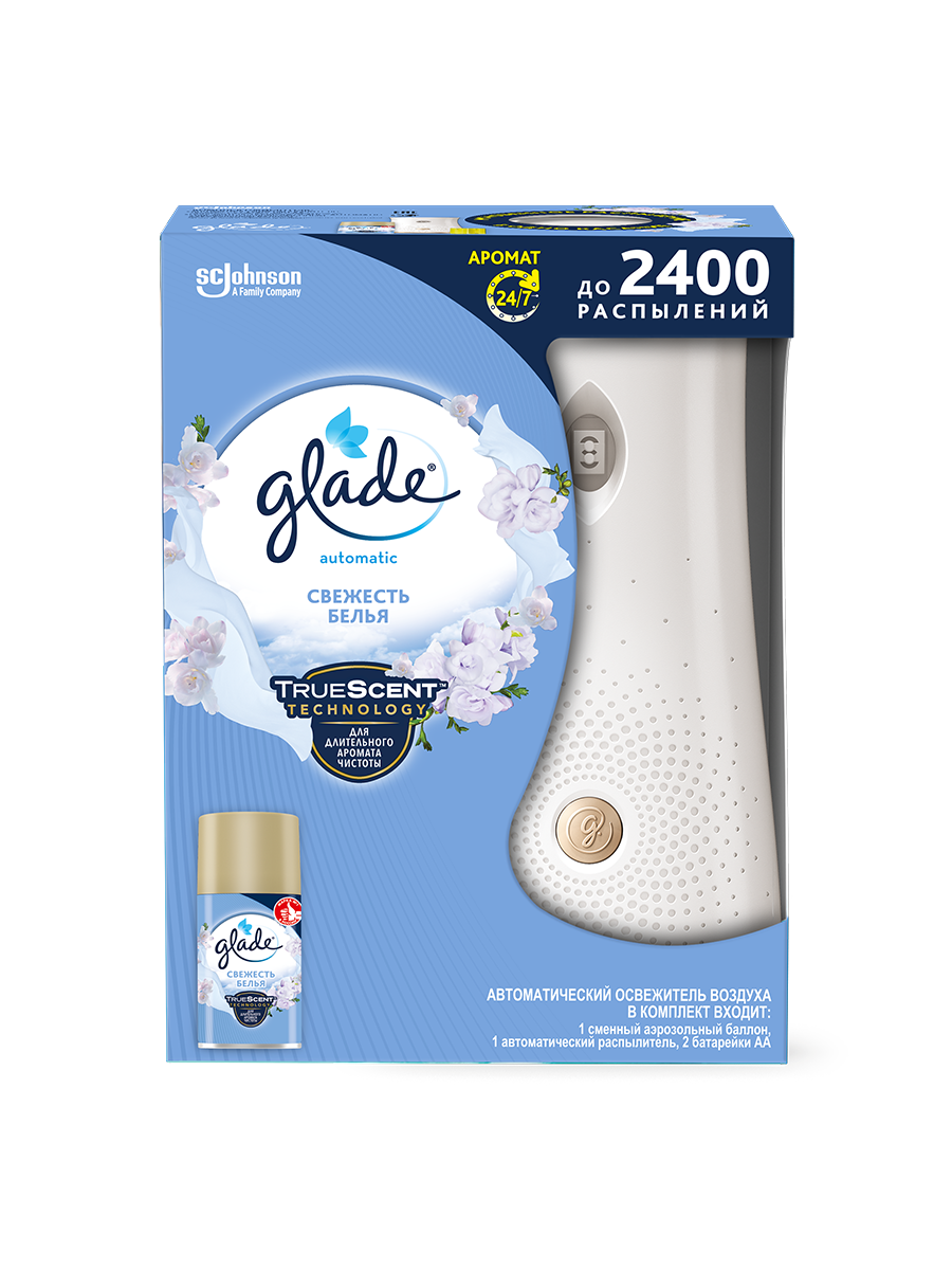 SC J GLADE AUTOMATIC декор Автоматический освежитель свежесть белья, 269мл