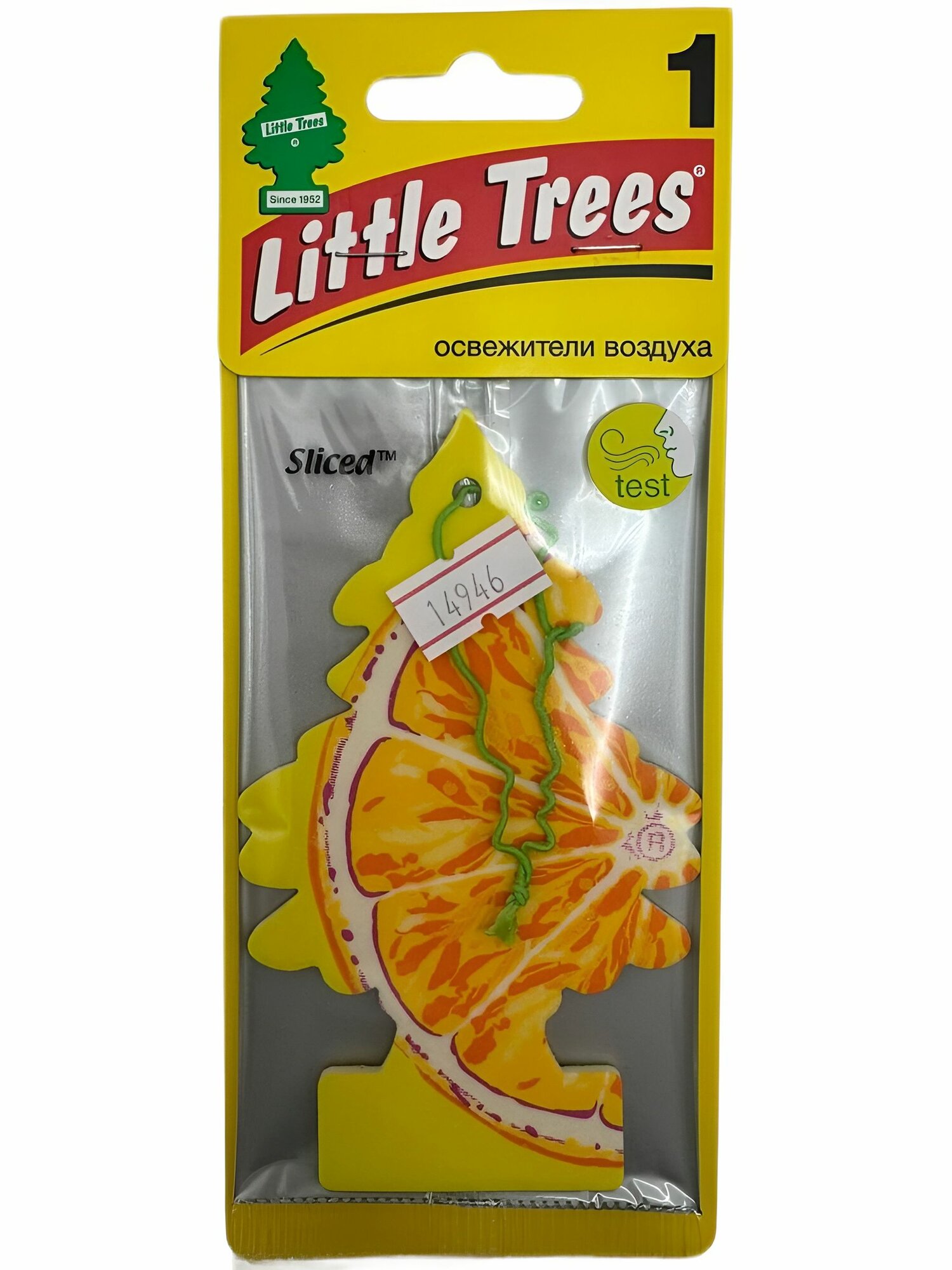 Дезодорант подвесной "Елка" "Сочный Цитрус" (Sliced)