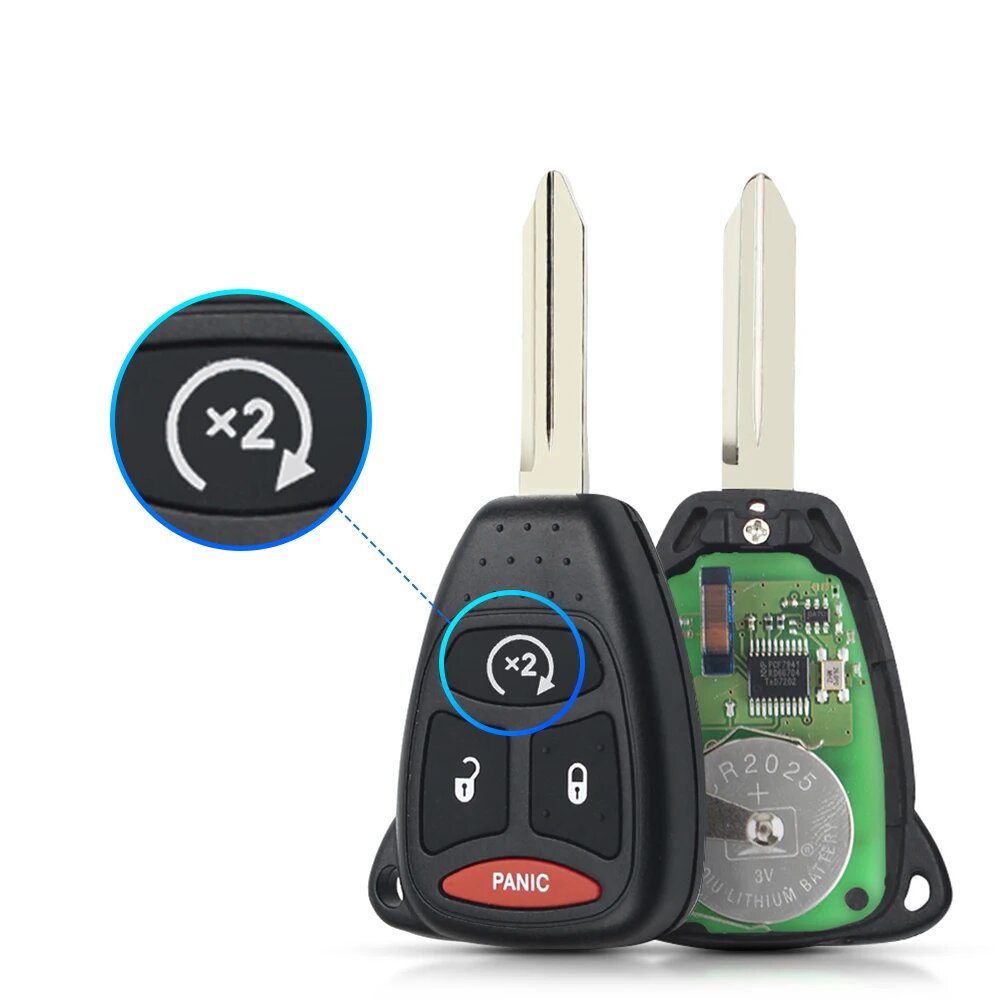 KEYYOU 2/3/4 кнопки 315 МГц ID46 дистанционный ключ для Dodge Chrysler Jeep Dakota 4 buttons, 315Mhz