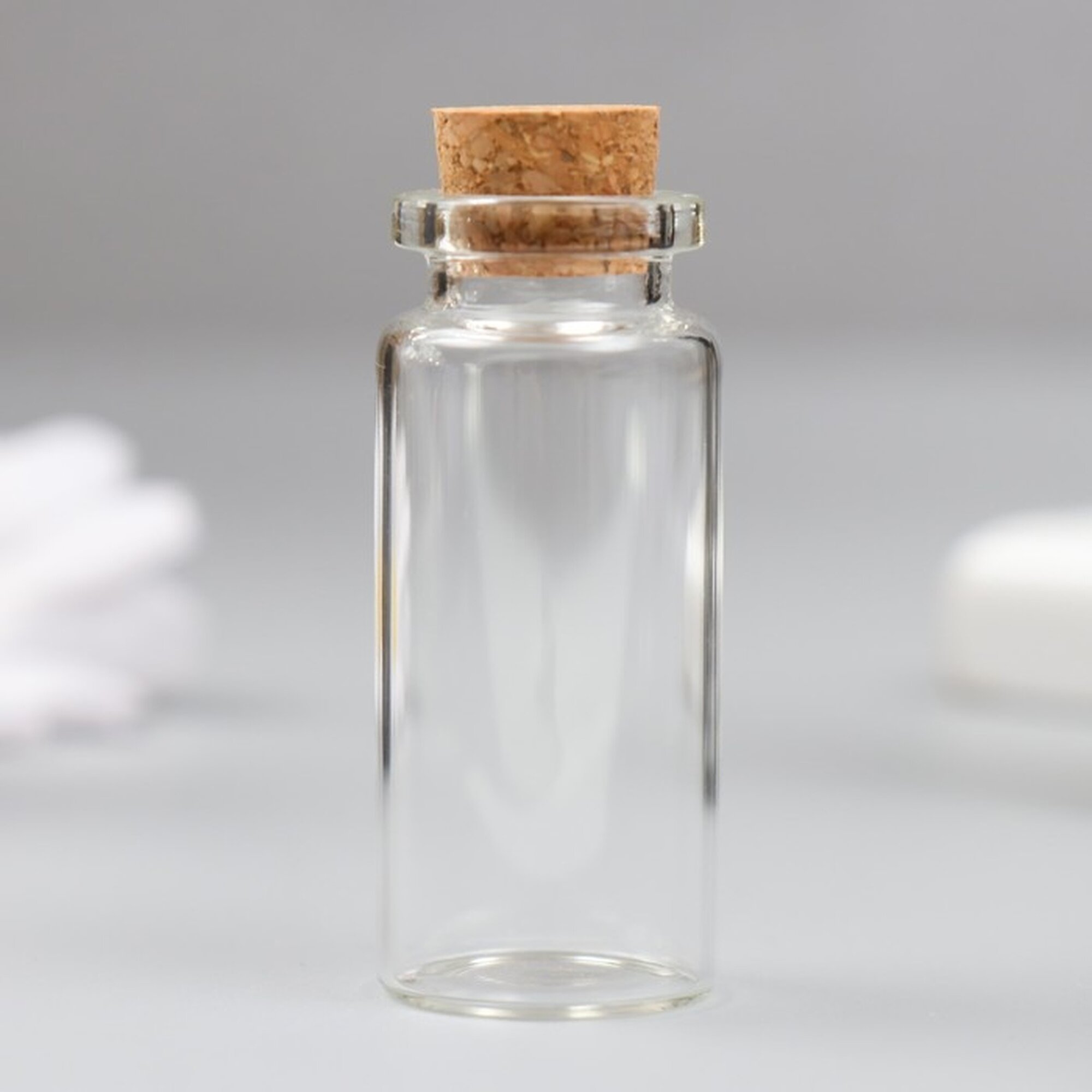 Декор для творчества стекло «Бутылочка с пробкой» набор 5 шт. 10 мл 5×2.2×2.2 см