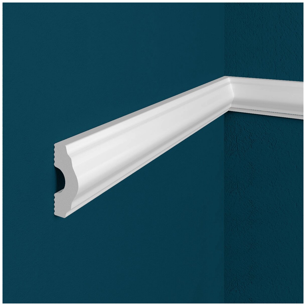 Молдинг из дюрополимера 16х37 мм Perfect Plus P23 1.51 широкий плинтус