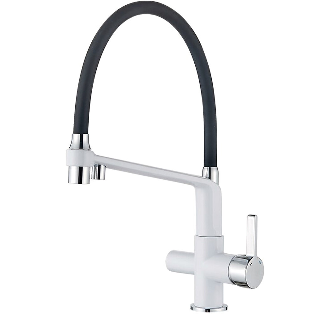 Смеситель для кухни с гибким изливом и фильтром Gerhans K14090W-2