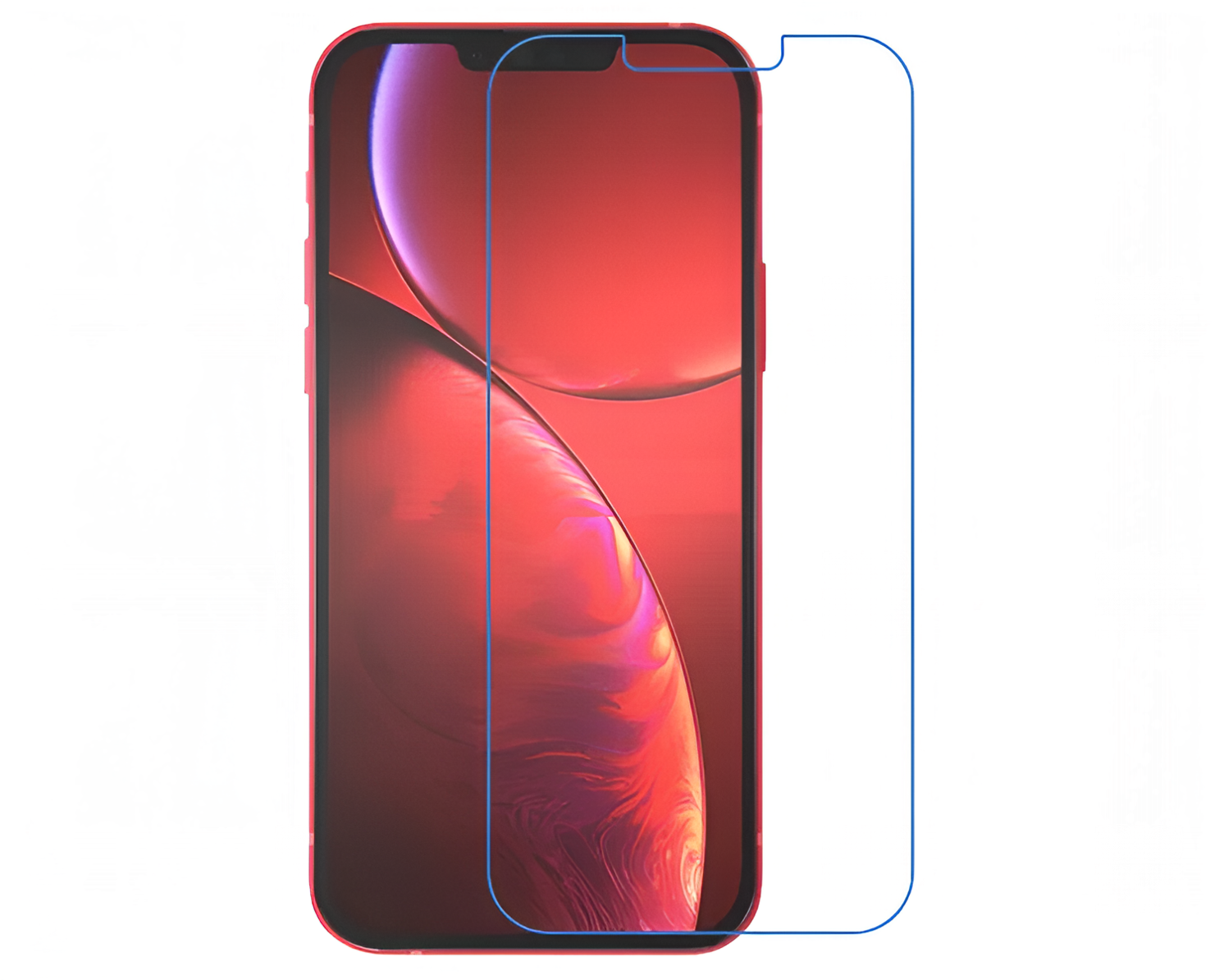 Защитная пленка для Apple iPhone 13 Pro Max (только на плоскую поверхность экрана, не закругленная) глянцевая