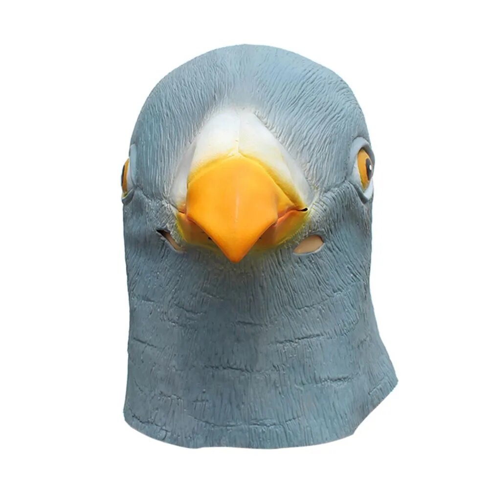 Латексная маска животного голубя на Хэллоуин