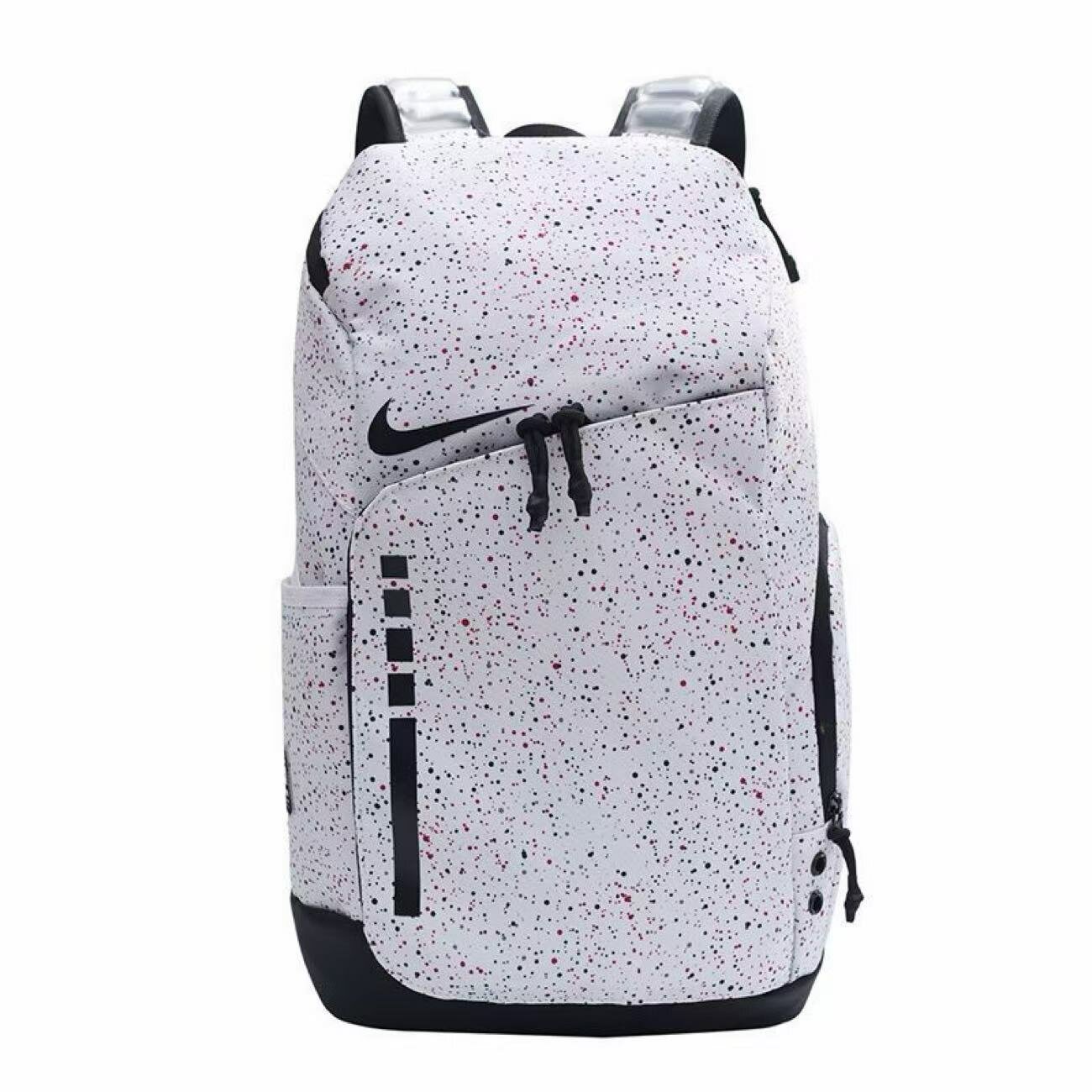 Рюкзак Nike Elite с удобной системой открывания и закрывания, с бело-черным логотипом в стиле «звёздного неба»