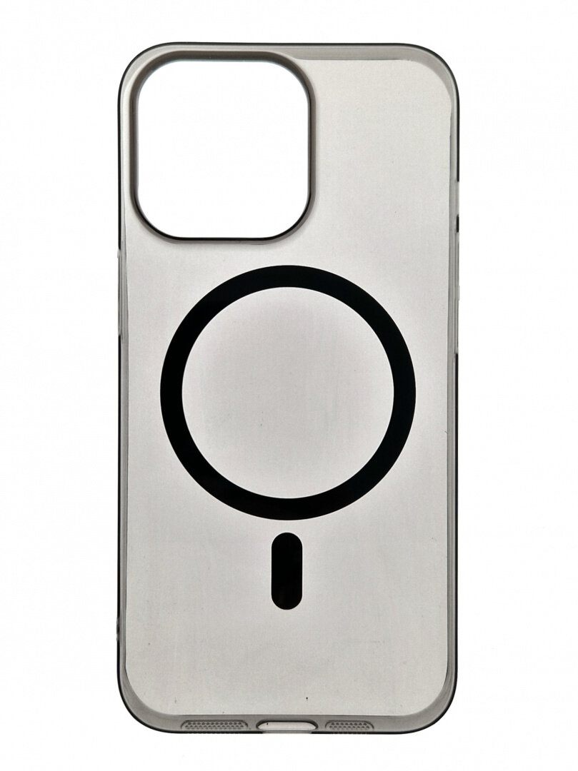 Чехол пластиковый для iPhone 13 Pro, PC Gloss Magnetic, черный
