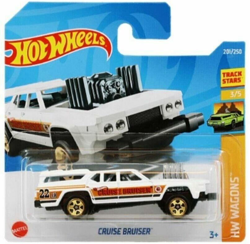 Машинка Hot Wheels Cruise Bruiser белыйс золот полосой