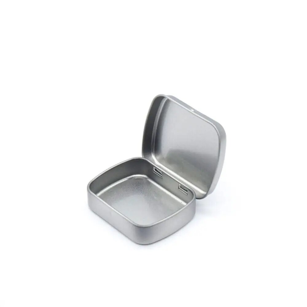 Железная откидная коробка для подарков Silver