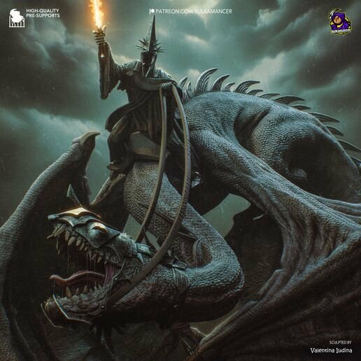 Сборная модель Witch (King), 314 мм, 1/8 для покраски