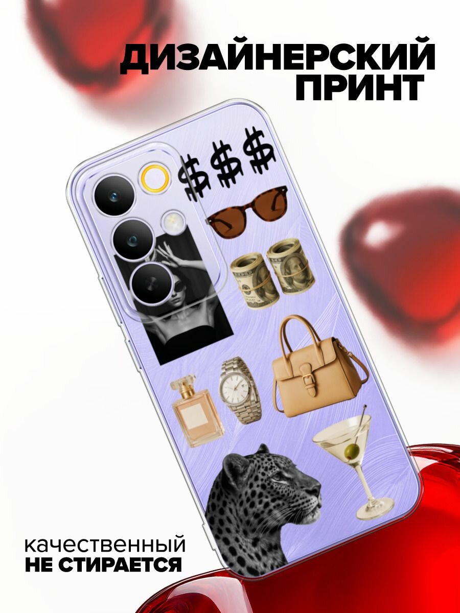 Чехол на Realme C85 Pro / Реалми C85 Про с принтом Женский коллаж — фото 1