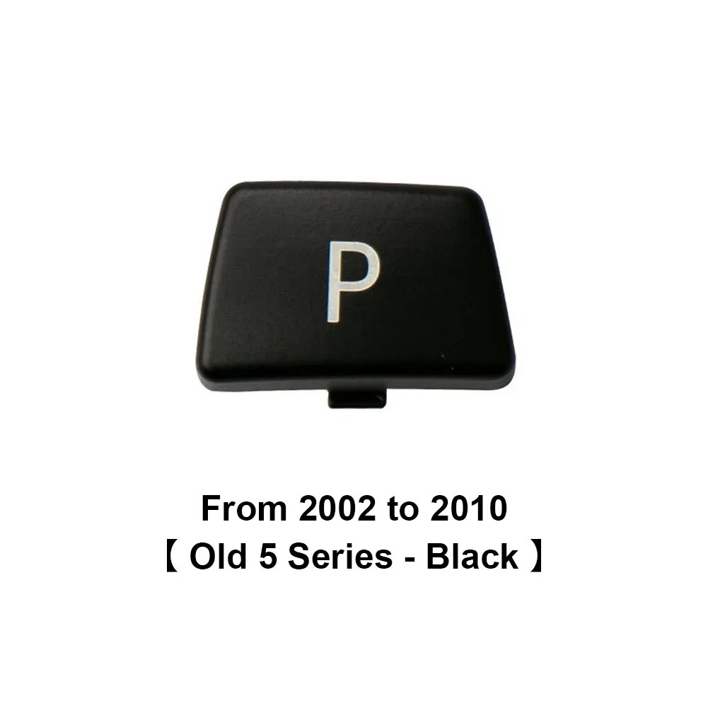 Кнопка переключения передач P, Black, BMW 5 Series (2002-2010)