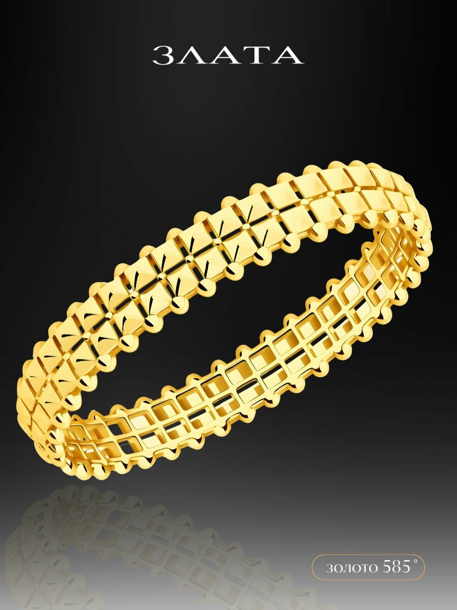 Браслет, красное золото, 585 проба