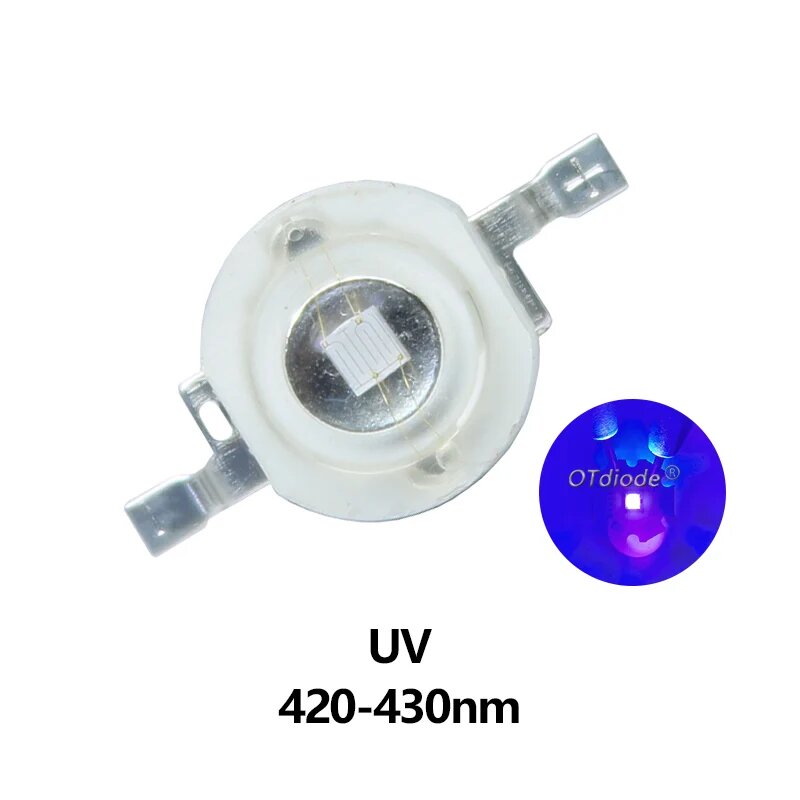 OTdiode UV LED 420nm 3W - 10шт