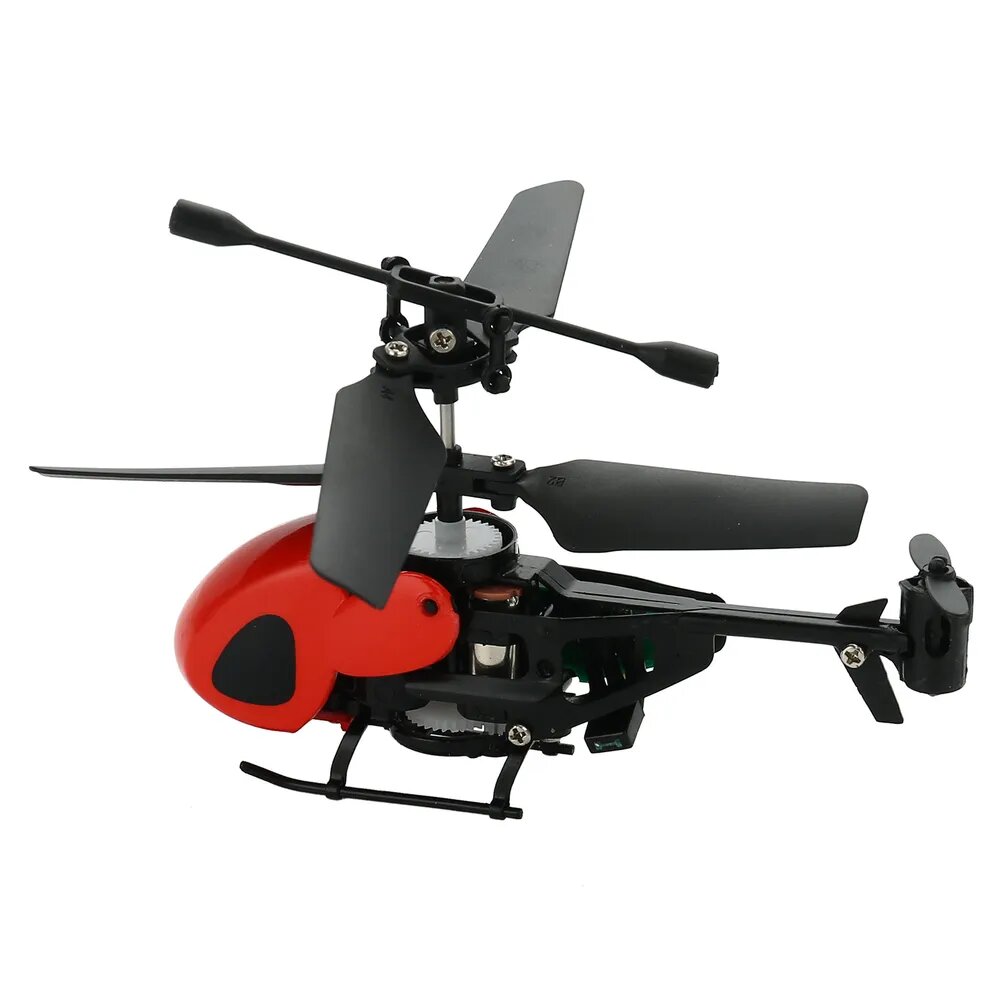 Мини вертолет 2-канальный с пультом управления Красный цвет Радиоуправляемый для мальчиков