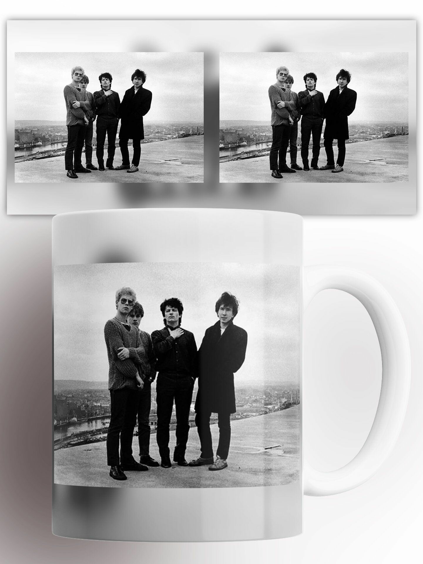 Кружка Рок группа U2, объем 330 мл, материал керамика, 1 шт.