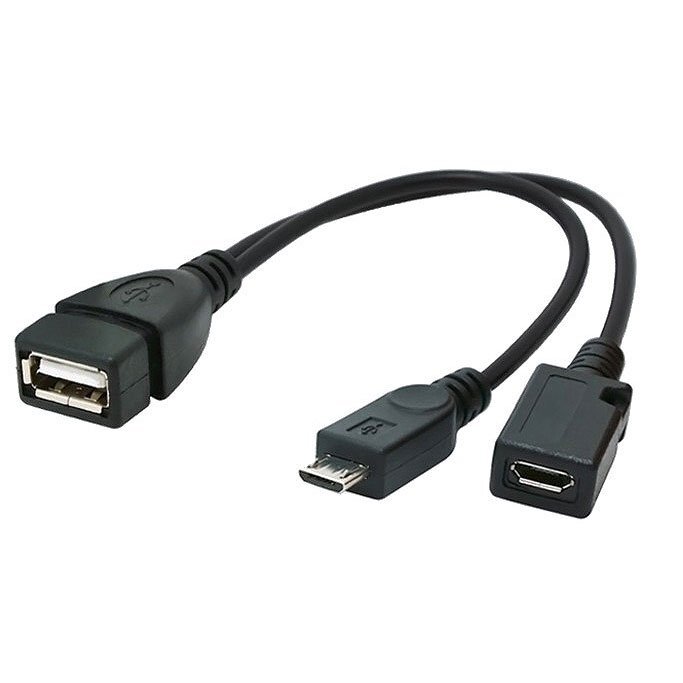 Кабель USB2.0 OTG Cablexpert A-OTG-AFBM-004 USBAF/MicroBM, 0.15м, с доп питанием, пакет