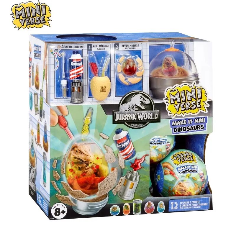 Игрушка-антистресс MGA's Mini Verse Make It Mini Dinosaurs Сборная модель динозавра — фото 1