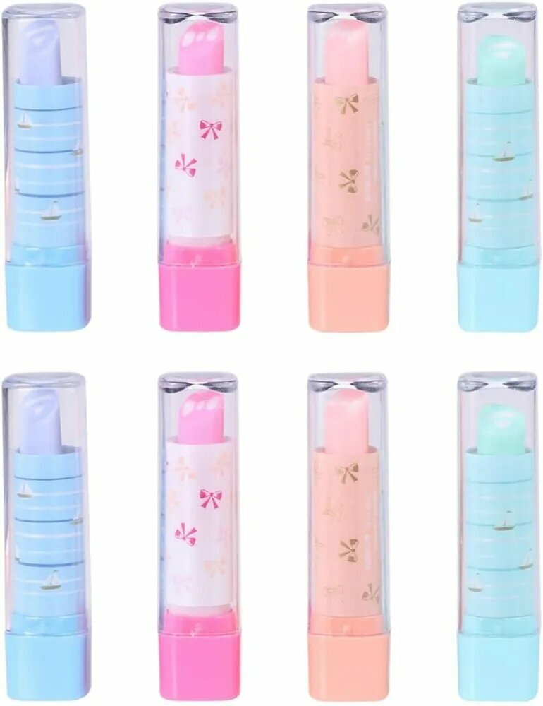 Ластик для помады Operitacx 10 шт. Детские канцелярские принадлежности, милые , необычный