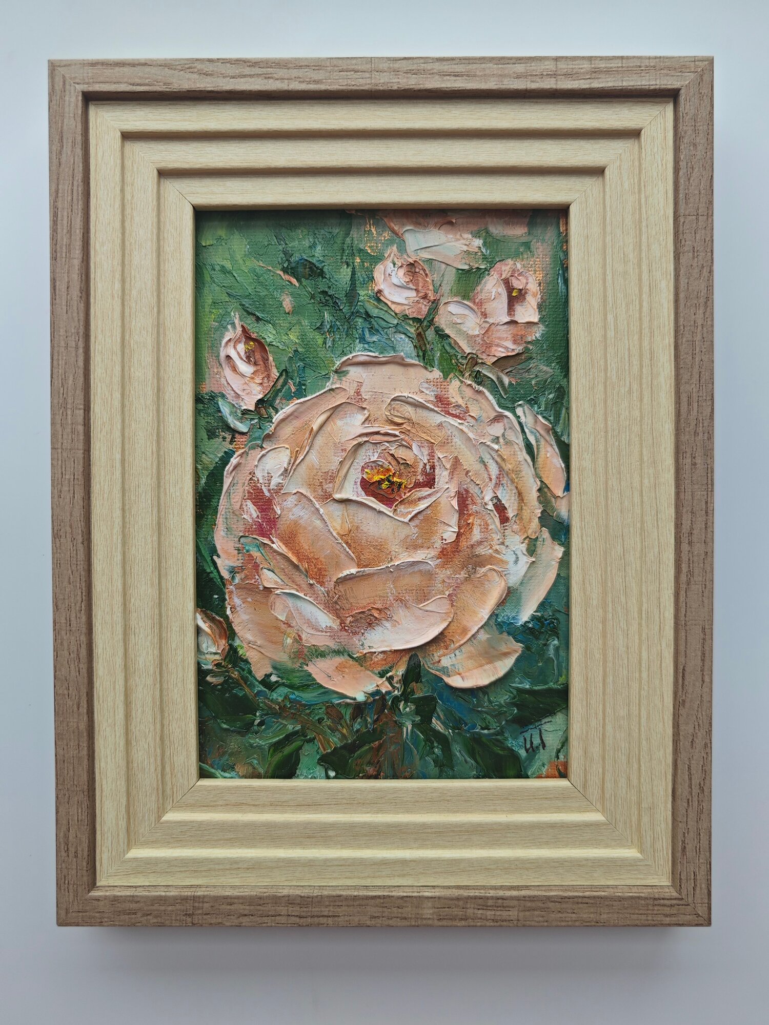 Мини картина маслом на холсте 10х15см