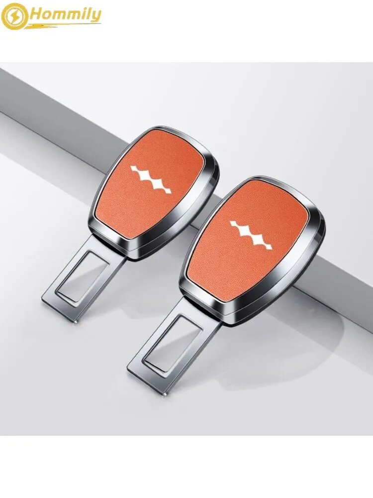 BYD Formula Leopard 8 Пряжка ремня безопасности автомобиля 2 шт. Оранжевый ABS пластик