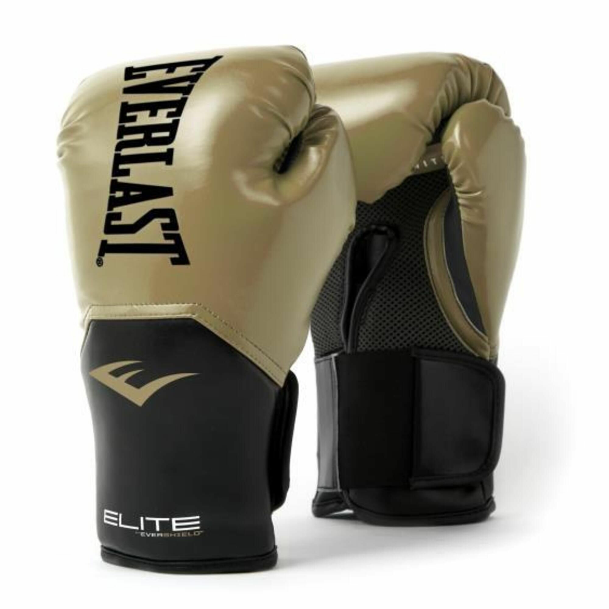 Боксерские перчатки Everlast Pro Style Elite 2, Decathlon, Цвет: Злотый / Черный, Размер: 10 унций