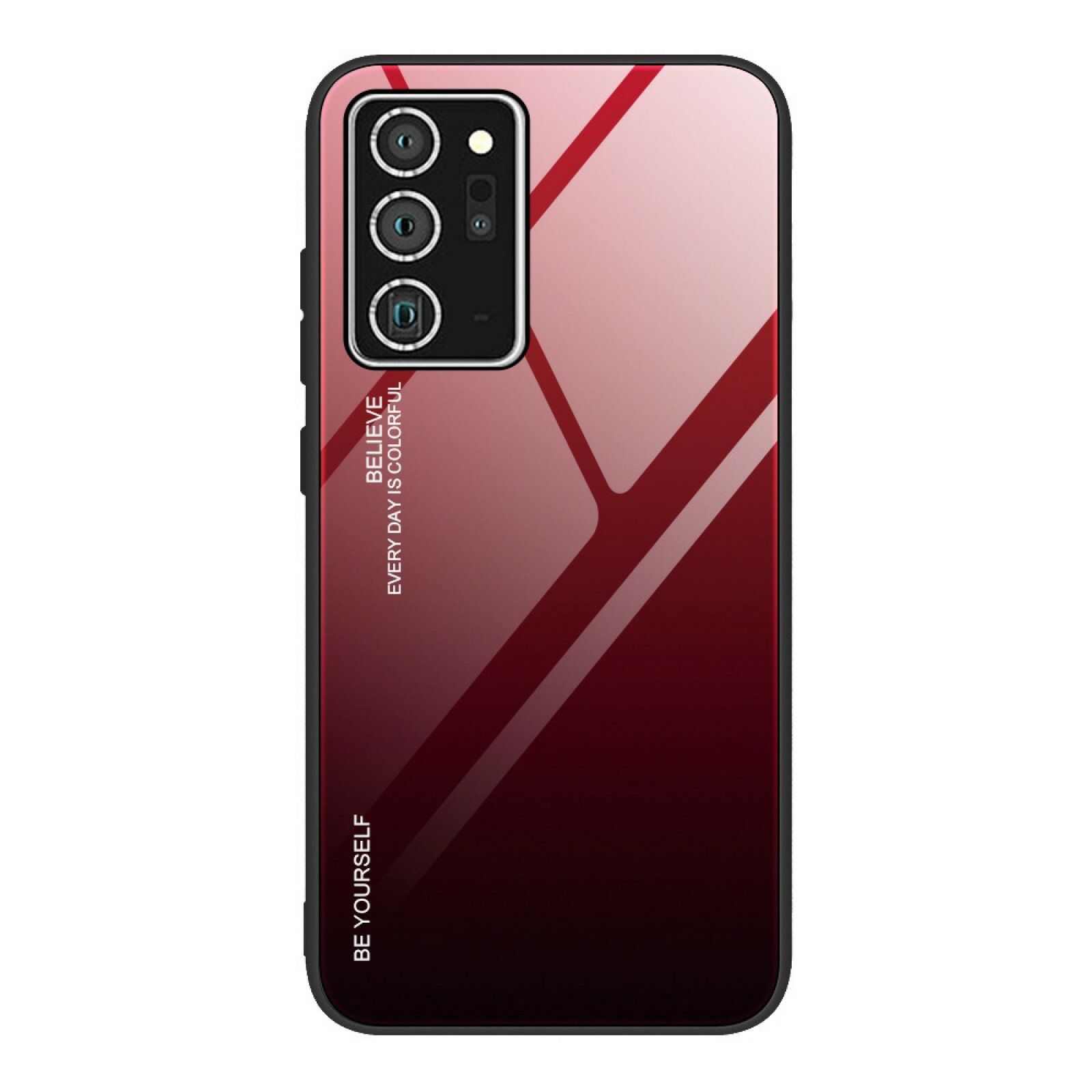 Чехол-бампер Чехол. ру для Samsung Galaxy M31s SM-M317F из закаленного стекла с зеркальным градиентным эффектом