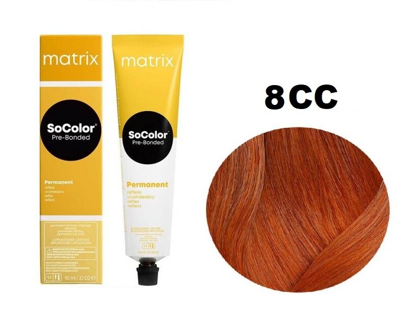 Matrix краска Socolor Pre-Bonded 8CC светлый блондин глубокий медный 90 мл Матрикс