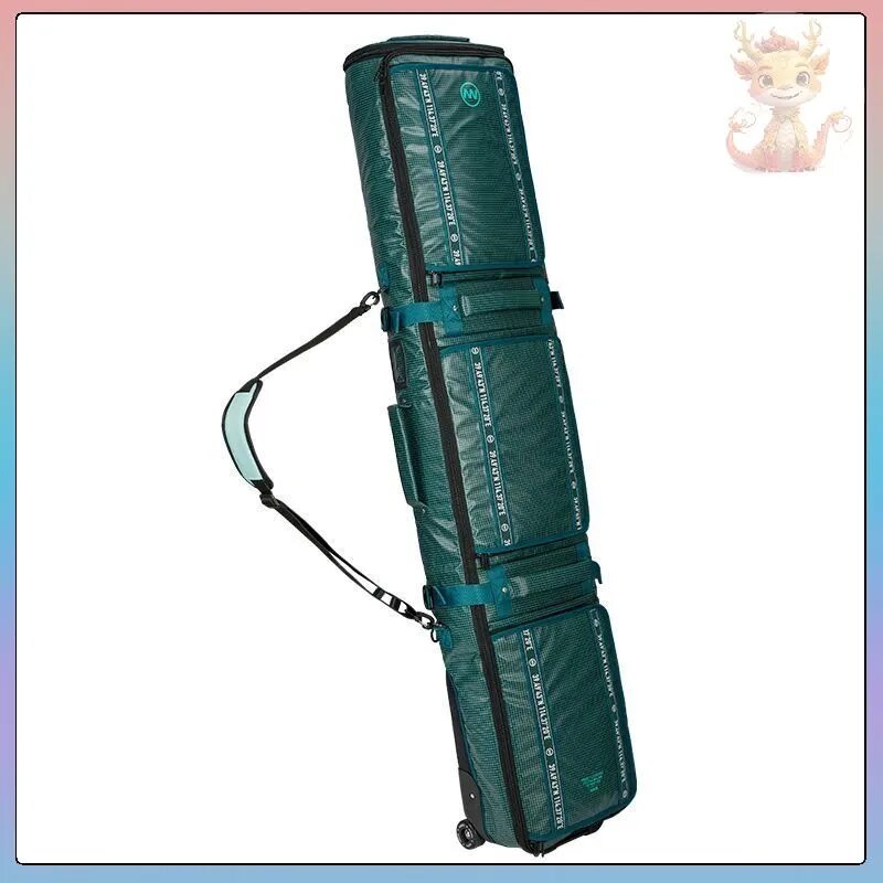 NANDN Чехол для горных лыж с колесами для коньков 152CM*34CM зеленый