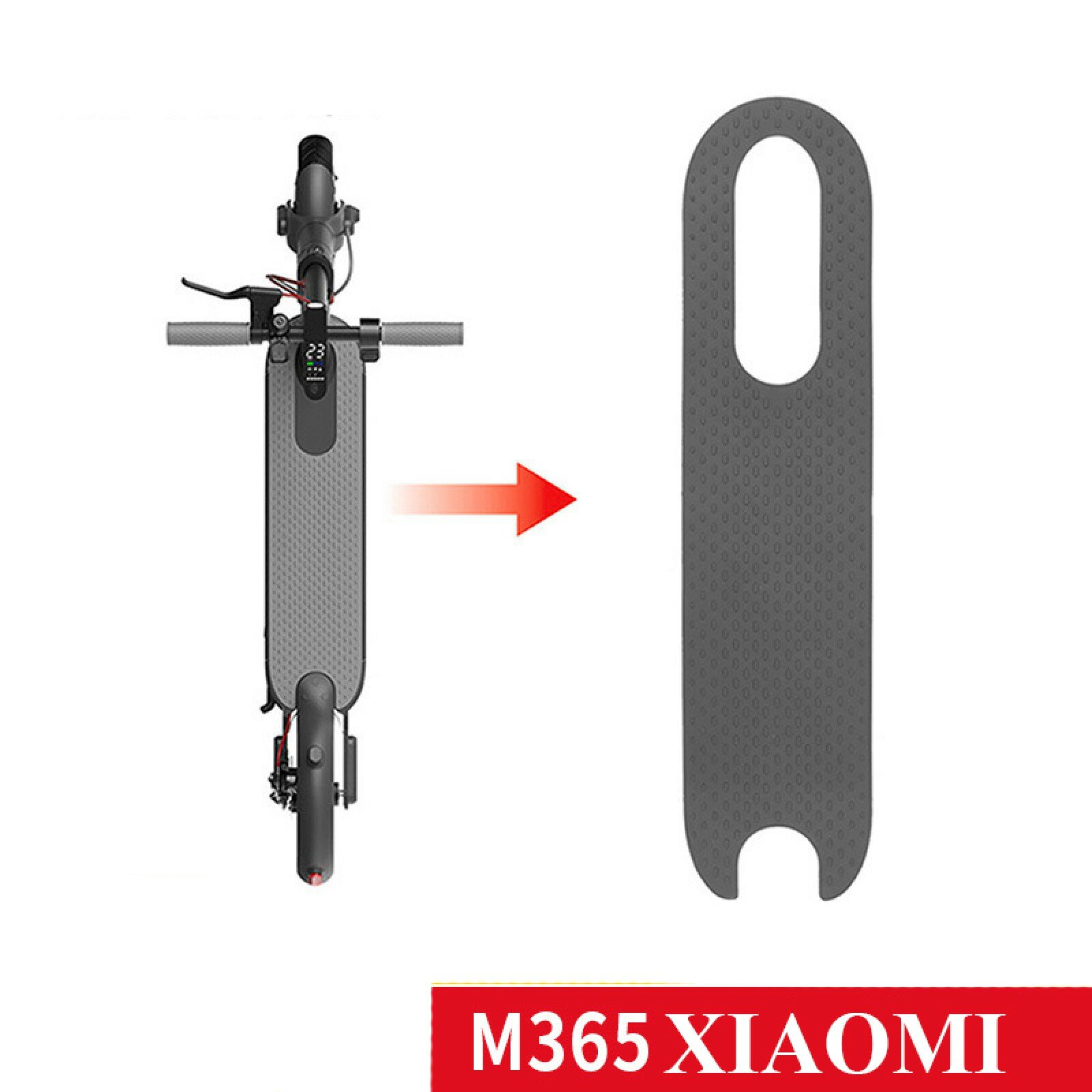 Накладка коврик MyPads силиконовый защитный для электросамокатов Xiaomi M365, 1S, lite с противоскользящим эффектом