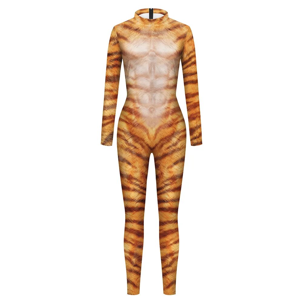 Костюмы для косплея Животные Комбинезоны Жираф Тигр Волк М, B142-177 Men
